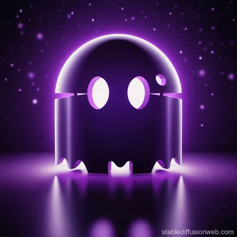 Purple Pacman Ghost Png Illustration With Unique Add On Stable
