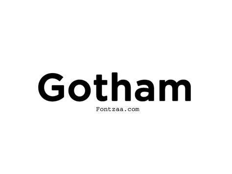 Gotham Font Fontzaa Exclusive Fonts Library