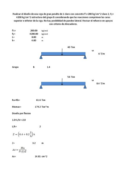 Viga De Gran Peralte Pdf