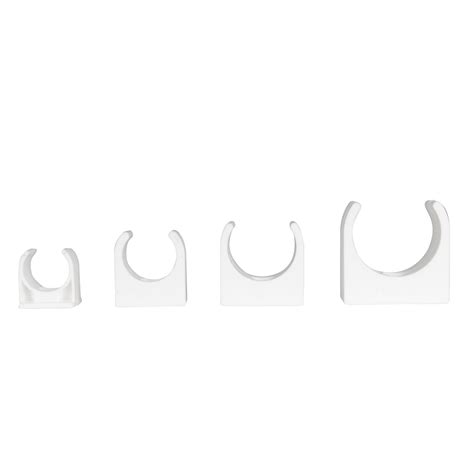 Tektools White Plastic Open Pipe Clips 200 Pack Underfloor Heating Online