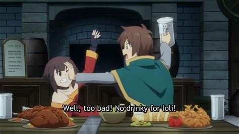 Kazuma Megumin Darkness Aqua Drinking Funny Moments Youtube