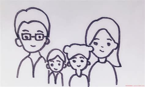家庭照片简笔画一家四口（推荐13张）简笔画图片大全