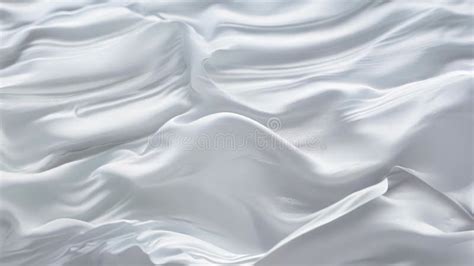 Modern Abstract White Plastic Structure Forming A Wavy Pattern Stock