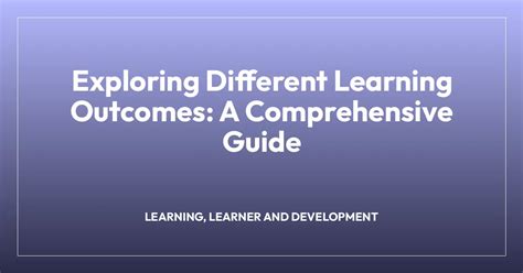 Learning Learner And Development • Teachers Institute