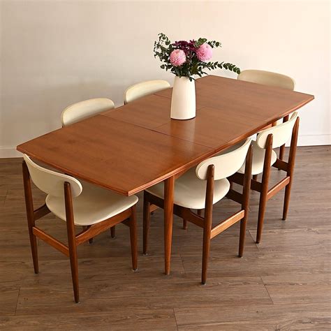 Parker Mid Century Teak Extendable Dining Table Retro Bay