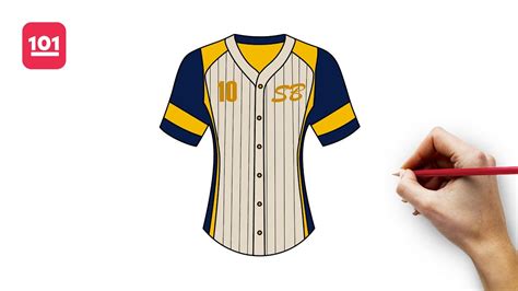 How To Draw Softball Jersey Easy Step By Step Drawing Tutorial Youtube