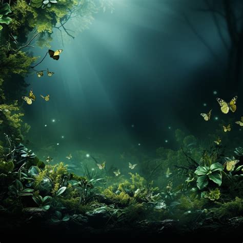 Premium Ai Image Green Backround