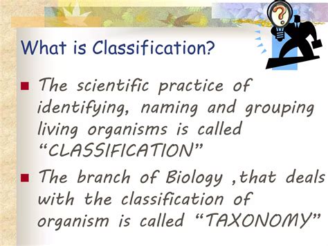 Classification Of Organisms Pptx