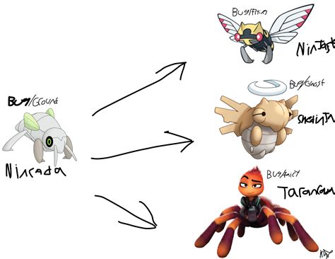 Pokemon Nincada Evolution Chart