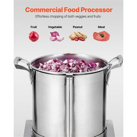 Vevor Food Processor And Vegetable Chopper 10l Food Grade Stainless