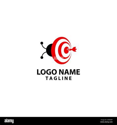 Target Bug Logo Design Vector Stock Vector Image And Art Alamy