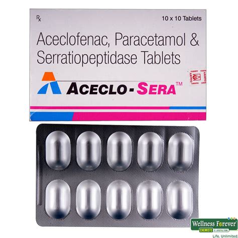 Buy Aceclo Sera 10 Tablets Online At Best Prices Wellness Forever