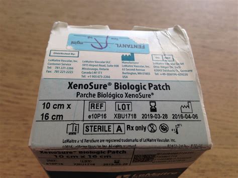 New Lemaitre E10p16 Xenosure Biological Patch 10cm X 16cm X