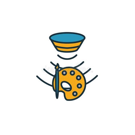 Color Sensor Icon From Sensors Icons Collection Creative Two Colors Design Symbol Color Sensor