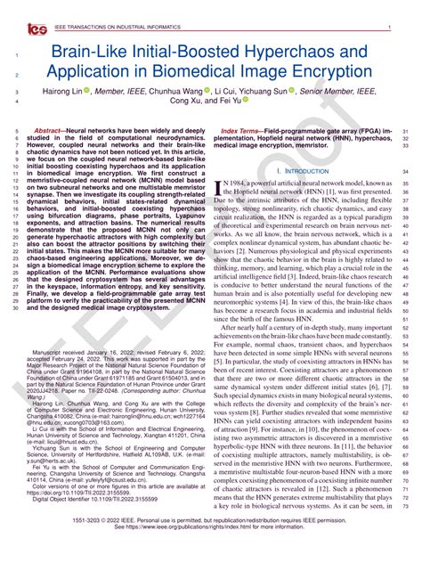Pdf Brain Like Initial Boosted Hyperchaos And Application In
