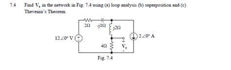 Solved Find V In The Network In Fig Using A Loop Chegg