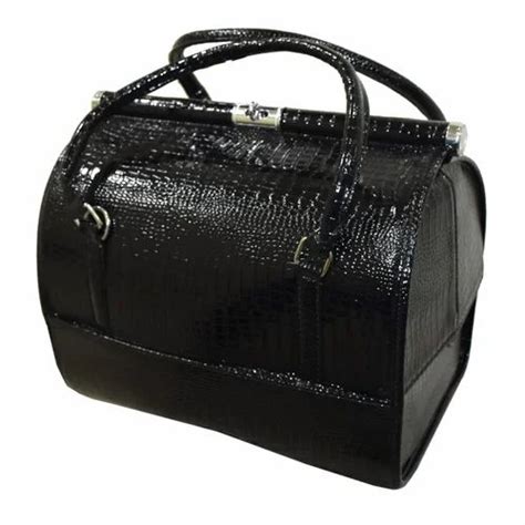 Black Pvc Makeup Vanity Bag For Cosmetics Round At ₹ 1500piece In
