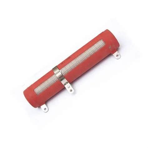 Red 12 Ohm Tube Variable Resistor 220 V For Electrical Industry At Rs