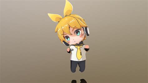 Chibi Len Download Free 3d Model By Dartuchiwa [69381d5] Sketchfab