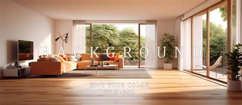 Premium Psd Interior Living Room Of A Class House With Wooden Floor
