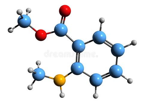 3d Image Of Dimethyl Sulfoxide Skeletal Formula Stock Illustration