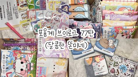 포용 포용계달콤한똔미네 서포터즈포장 브이로그 Vlog 77탄 ️포장용품알고리즘 알고리즘뜨자포용계포용계브이로그