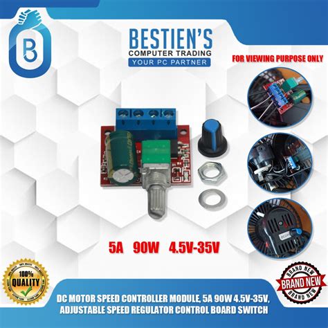 DC MOTOR SPEED CONTROLLER MODULE A W V V ADJUSTABLE SPEED REGULATOR CONTROL BOARD