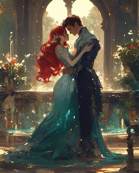 Garden Of Love Ariel And Erics Twilight Stroll Etsy