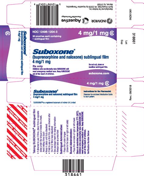 Suboxone Film Package Insert