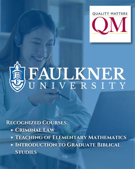 Faulkner University News Faulkner University Courses Earn Quality