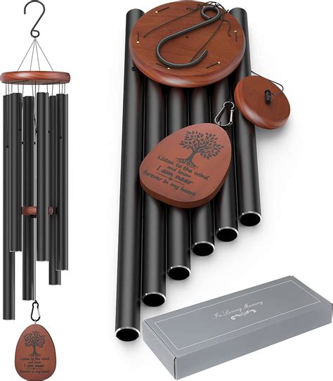 Sympathy Wind Chimes Outdoor Deep Tone 41 Inch Large Memorial Wind Chimes For Loss Of Loved One