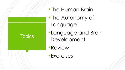 Brain And Language Ppt