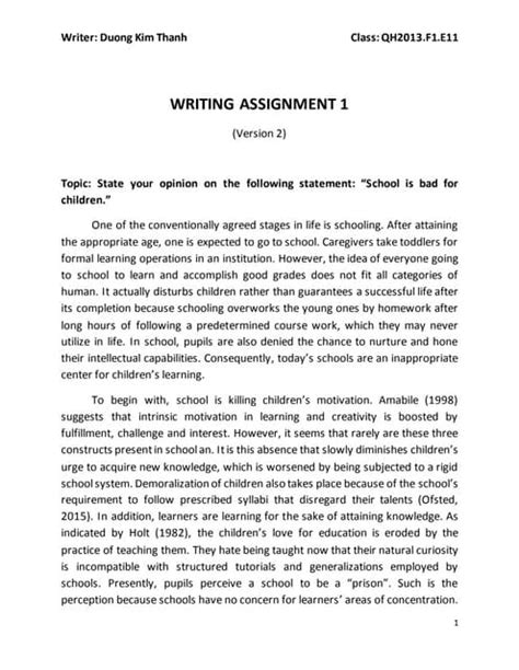 Writing Assignment 1 Ver 2 Docx