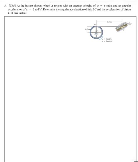 Solved [ch5] ﻿at The Instant Shown Wheel A Rotates With An