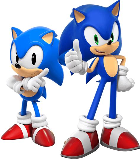 New Render Of Sonic And Classic Sonic From The Sonic X Shadow