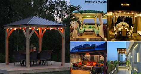 Gazebo Lighting Ideas To Add Sparkle And Glow ~ Housedesigns