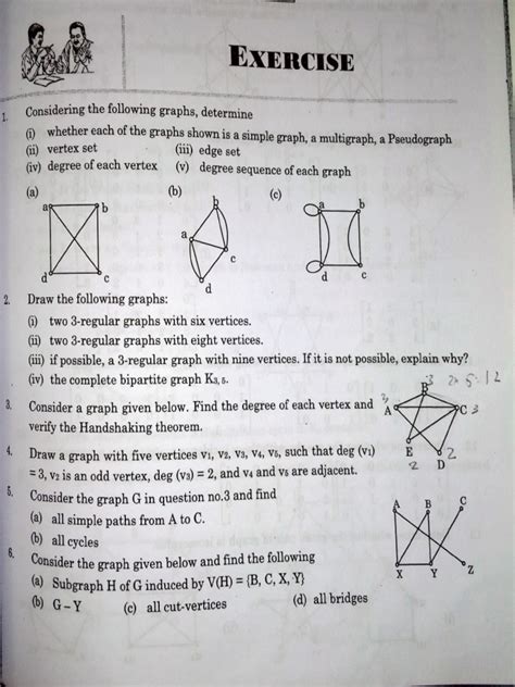 Graph Theory Exercise Pdf Vertex Graph Theory Graph Theory