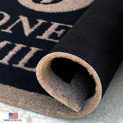 Monogram Scroll Door Mat Personalized And Made In Usa