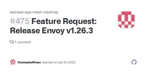 feature request release envoy v1 26 3 · issue 475 · aws aws app mesh
