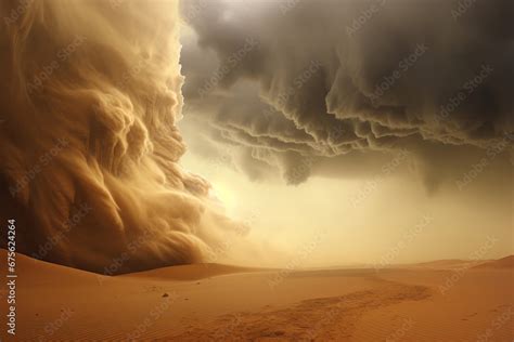 Natures Fury On Display A Powerful Sand And Dust Storm Sweeps Across