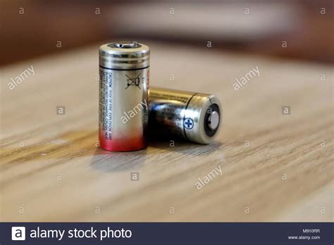 CR-123 lithium batteries Stock Photo - Alamy