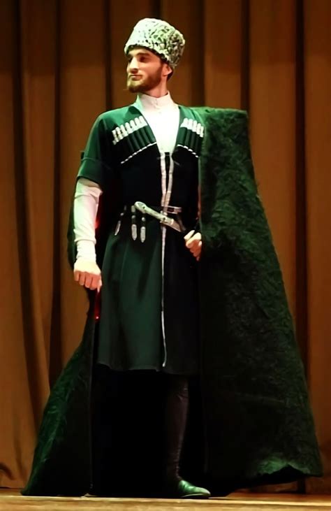 Chechen Traditional Attire North East Caucasus Chechnya National Clothes Traditional
