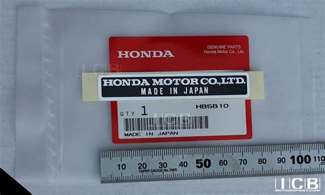 Honda Genuine Oem Honda Motor Co Ltd Made In Japan Sticker 75mm X 13mm