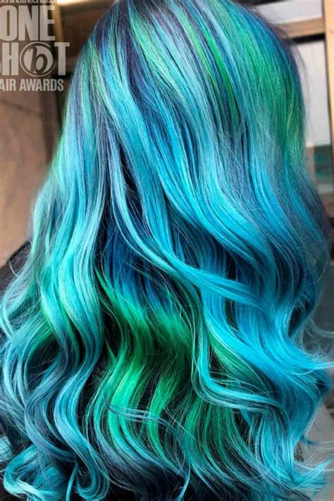 33 Blue And Green Hair Color Ideas You Will Love