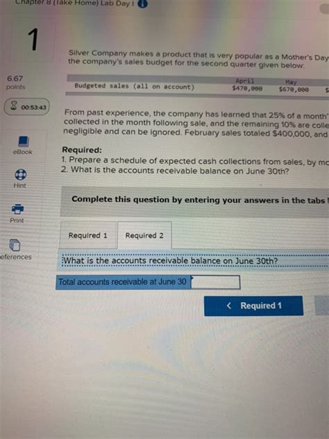 Solved Saved Chapter Take Home Lab Day Silver Company Chegg