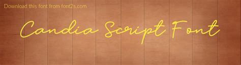 Candia Script Font Font Details Font S
