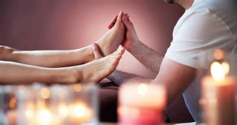 Reflexology Feet Massage Treatment Stock Image Image Of Beauty