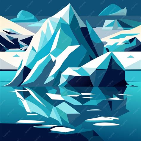 Premium Vector Flat Design Illustration Iceberg Pack Or Iceberg