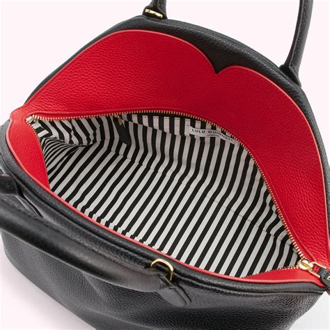 Black Multi Leather Large Valentina Handbag Lulu Guinness
