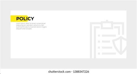 Vector Illustration Policy Banner Concept Stock Vector Royalty Free